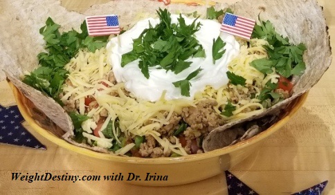 Taco salad_Russian | Eating to Lose Weight. Your GPS to Feeling Good